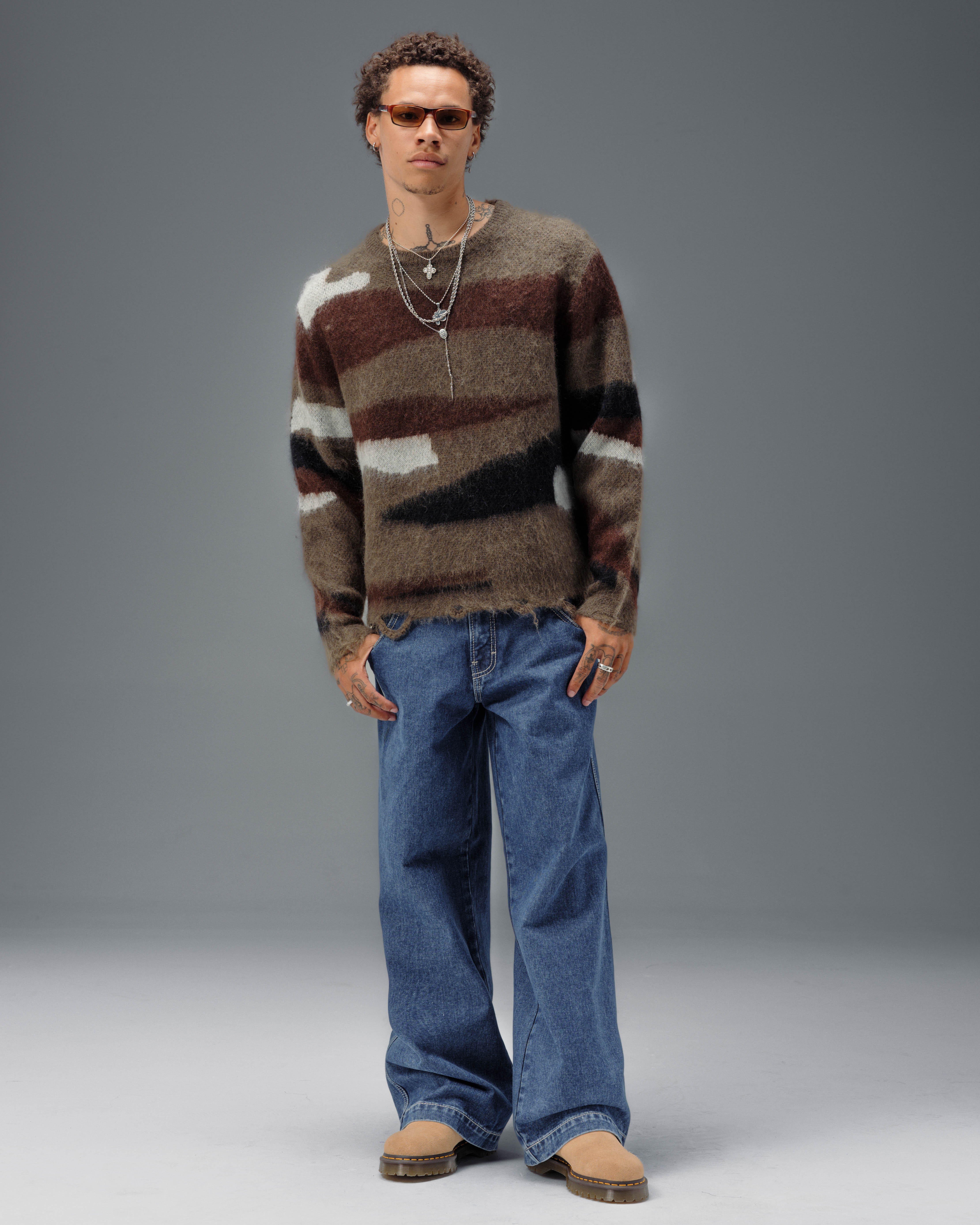 179 Pipes Jeans. 23" Wide Leg. Dark Stone. – JNCO Los Angeles